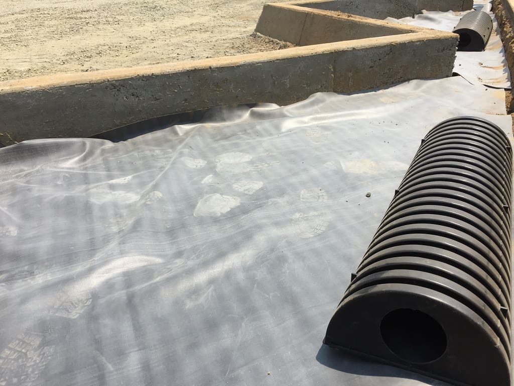 EPIC and liner placed in drain intercept triangles day 3 - EPIC TWS LLC